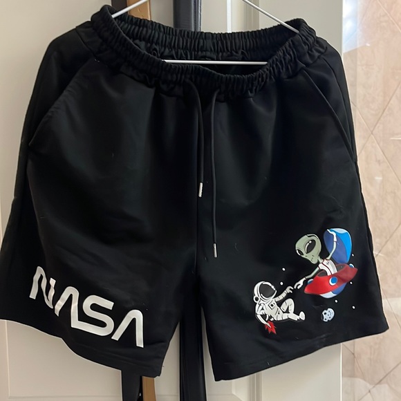 Nascar | Shorts | Black Nasa Shorts | Poshmark